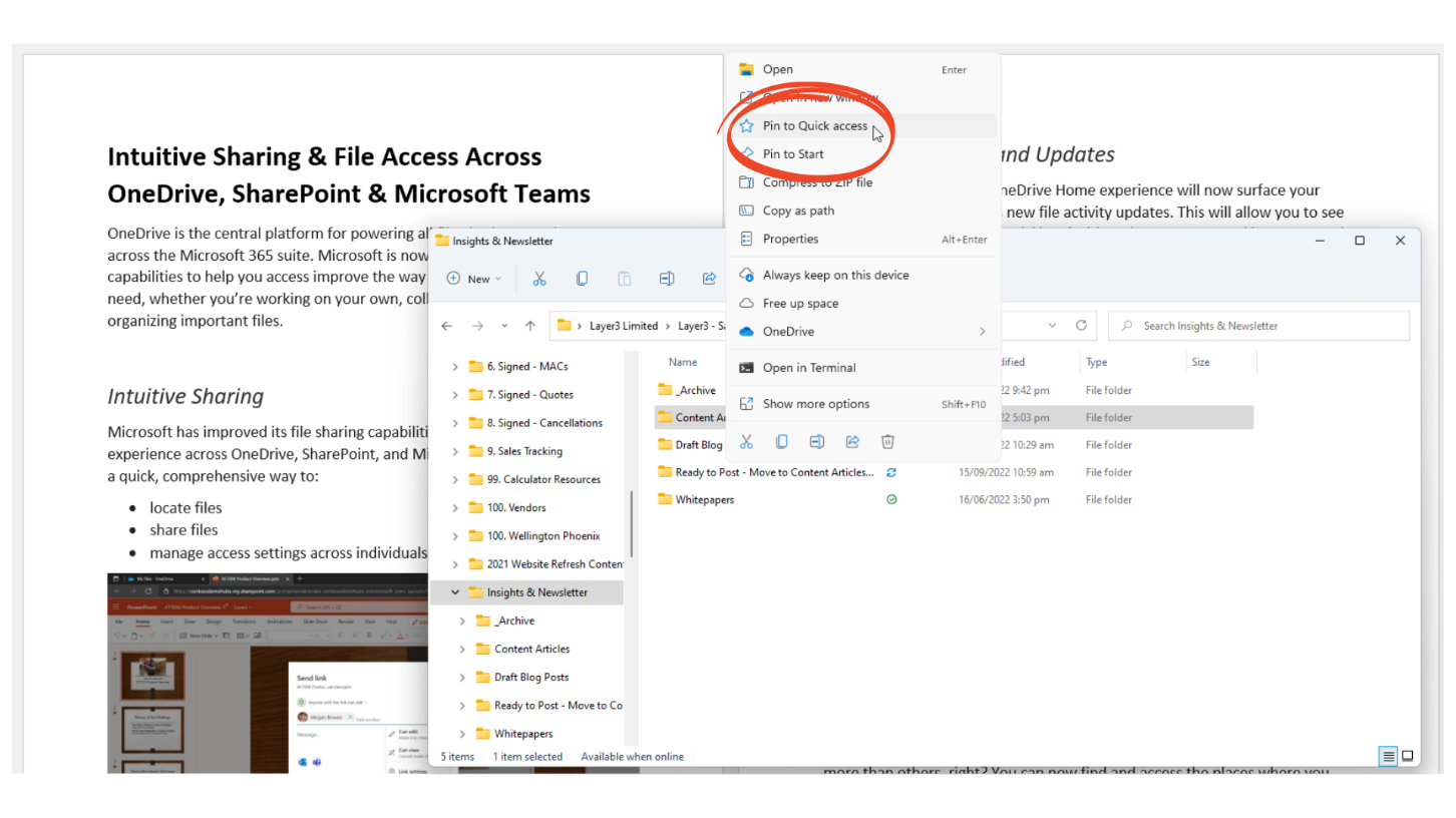 Intuitive Sharing & File Access Across Microsoft 365 - Layer3